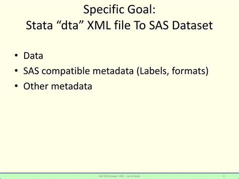 Ppt Using Xml Mapper And Enterprise Guide To Read Data And Metadata