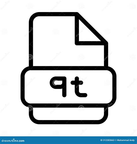 Qt File Icon Type Files Sign Outline Symbol Design Icons Format Type