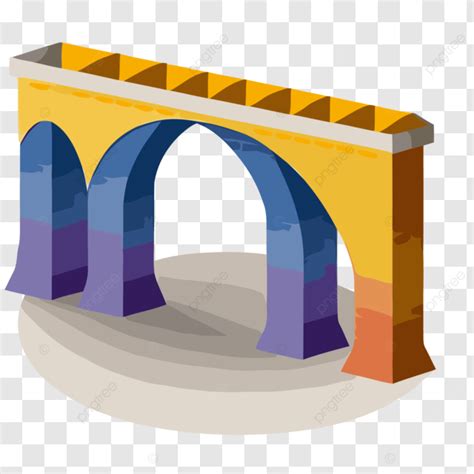 다양한 색상의 기하학적 다리 벡터 흰색 배경에 있는 육교의 단순한 다채로운 아이콘 그림자 없음 작은 프레임 중앙 Png 일러스트 및 벡터 에 대한 무료 다운로드