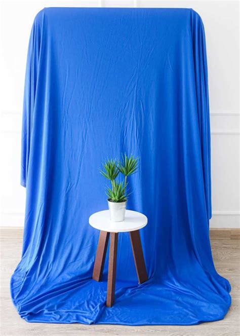 Jual Kain Backdrop Biru Terang Pas Foto Latar Belakang Kain Dekorasi