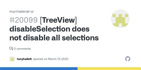 Treeview Disableselection Does Not Disable All Selections · Issue 20099 · Muimaterial Ui