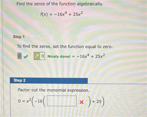 solved find the zeros of the function