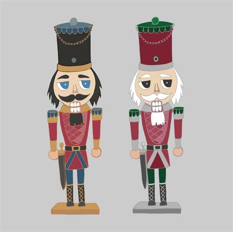 Premium Vector Christmas Illustration Soldier Fairy Tale The Nutcracker And The Mouse King
