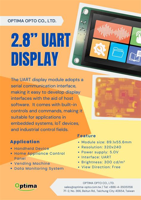 2 8” Uart Display