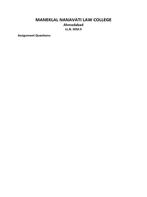 assignment questions 1 pdf lawsuit common law