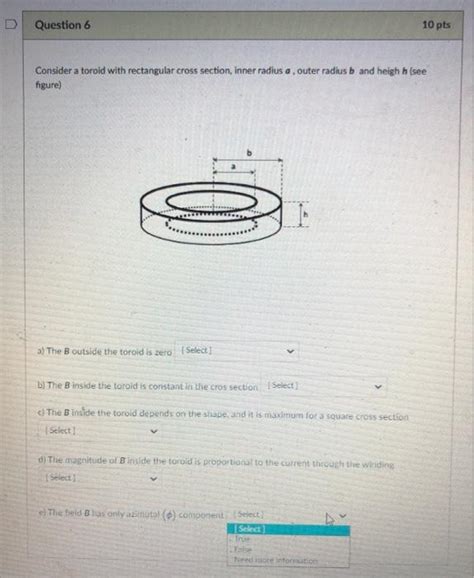 Solved Consider A Toroid With Rectangular Cross Section