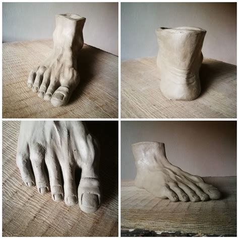 Life Size Feet Sculpture Plaster Sculpture Sculpture Clay Sculptures Halloween Props Diy Diy