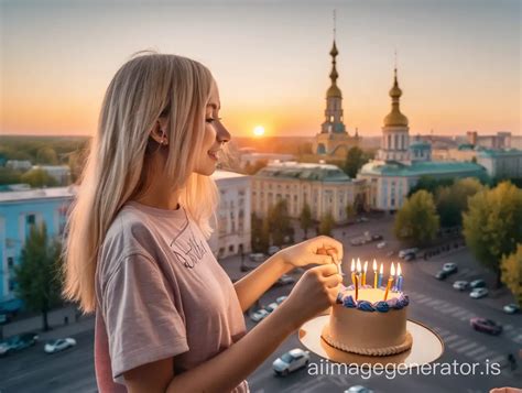 Birthday Celebration At Sunrise In Kharkiv Ai Image Generator