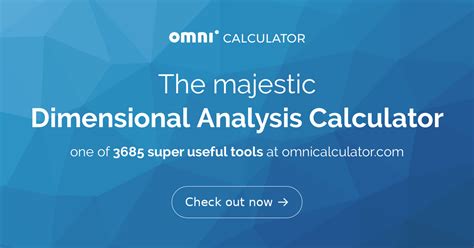 Dimensional Analysis Calculator