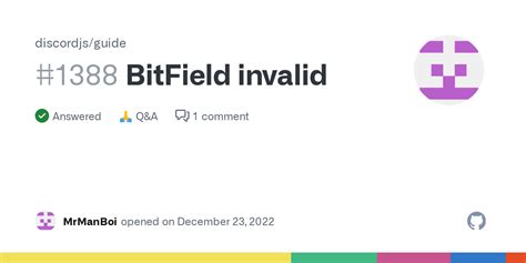 BitField Invalid Discordjs Guide Discussion 1388 GitHub