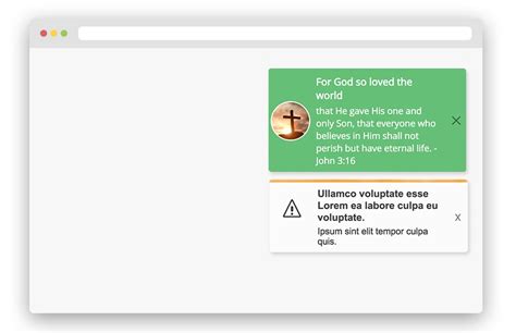 Notifications Reactjs Examples