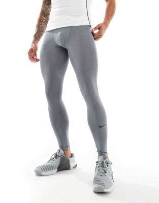 Nike Pro Training Dri Fit Compression Leggings In Dark Grey Asos