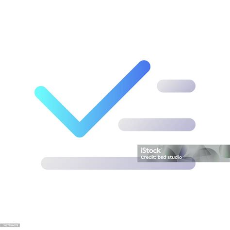 목록 및 체크 마크 픽셀 완벽한 플랫 그라디언트 두 가지 색상 Ui 아이콘 개념에 대한 스톡 벡터 아트 및 기타 이미지 개념 건설 현장 고체 Istock