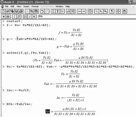 Symbolic Representation From Maple Download Scientific Diagram