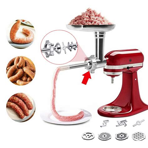 Bntech Meat Grinder Attachment Slicer For Kitchenaid Meat Mincer Sausage Stuffer Lazada Ph