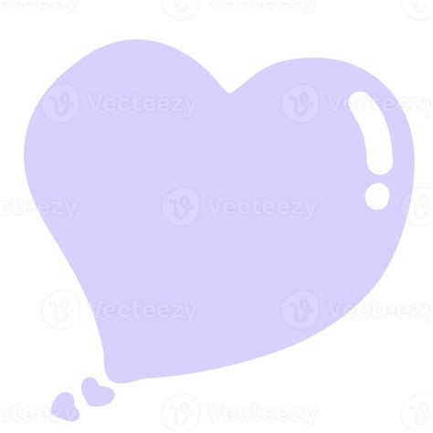 Purple Heart Speech Bubble 22841557 Png