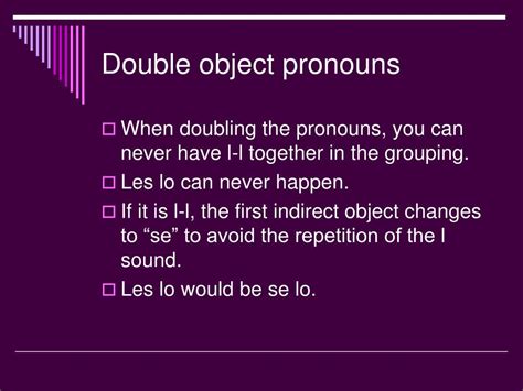 PPT Double Object Pronouns PowerPoint Presentation Free Download ID