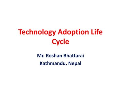 Technology Adoption Life Cycle Pdf