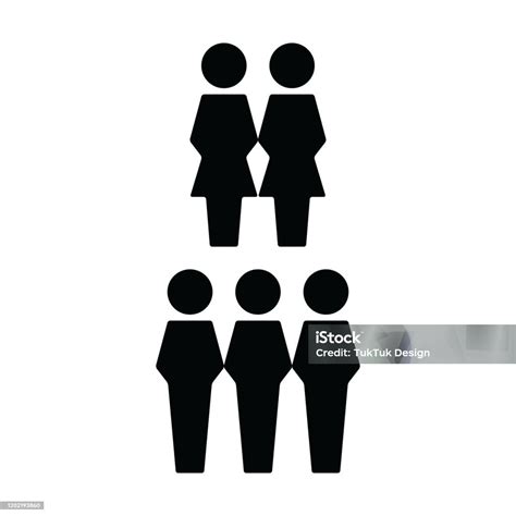 사회 아이콘 벡터 남성과 여성 그룹의 사람들 기호 아바타 에 비즈니스 관리 사람 에 평면 컬러 문말 Pictogram 감독에 대한 스톡 벡터 아트 및 기타 이미지 Istock