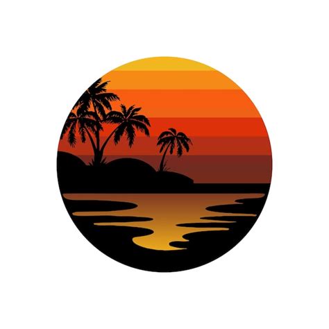 Sunset Logo Clip Art