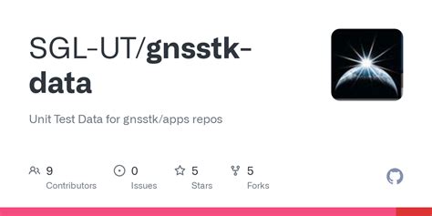 Github Sgl Utgnsstk Data Unit Test Data For Gnsstkapps Repos