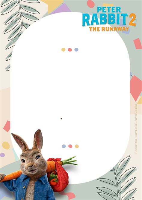 Peter Rabbit Invitation Border Peter Shops Rabbit Friends Border