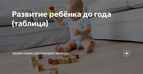 Развитие ребёнка до года таблица Mummy мама Инструкция к малышу Дзен