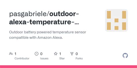 Github Pasgabriele Outdoor Alexa Temperature Sensor Outdoor Battery Powered Temperature