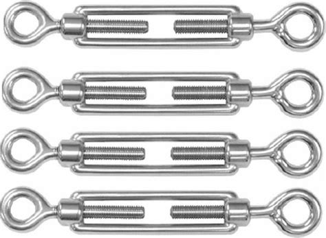 Dulimex Spanschroeven Draadspanner Met Oog Oog 4x 8cm Verzinkt