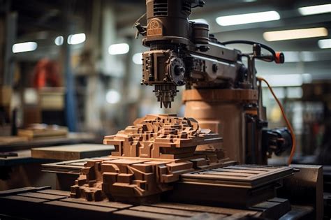 Premium Ai Image Exploring The Precision Of The Nc Milling Process Generative By Ai