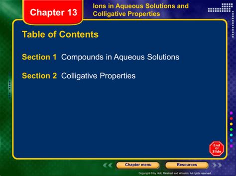 Ions In Aqueous Solutions And Colligative Properties