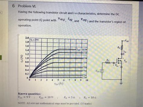 Solved Problem VI Having The Following Transistor Circuit Chegg