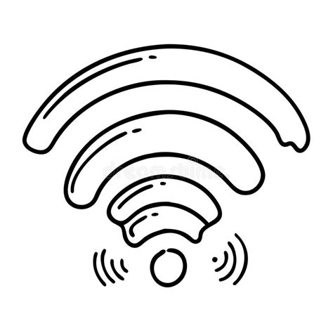 Abstract Wifi Signal Vector For Tech And Communication Designs Stock Illustration Illustration