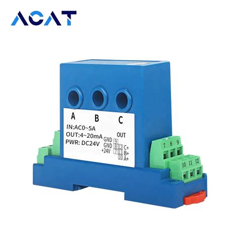 Phase Current Transducer Ma Hall Effect Current Sensor Three Phase A A Input Ac