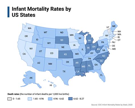 Infant Mortality Rates By Us States Biorender Science Templates