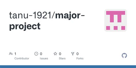 Github Tanu 1921major Project