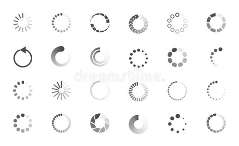 Download Sign Set Load Icons Set Load System Stock Vector