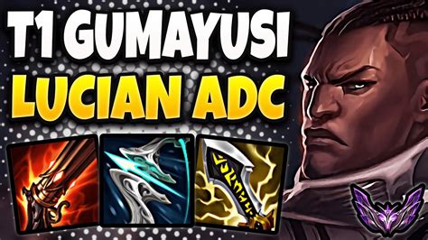 T1 Gumayusi Lucian Adc Vs Xayah Ranked Master Euw Youtube
