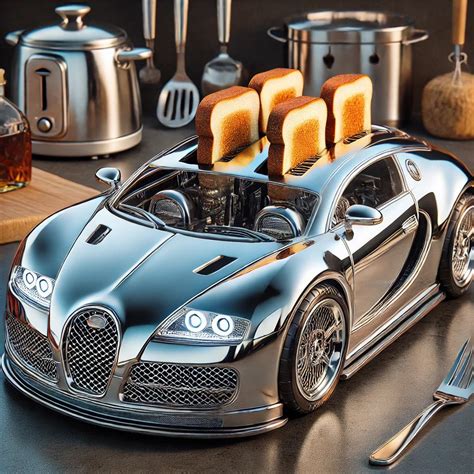 Automotive Design And Kitchen Tech Luxury Car Toasters