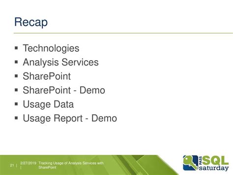 Tracking Usage Of Analysis Services With Sharepoint Ppt Download