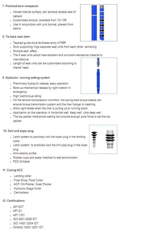 Api Standard Mechanical Oil Well Cementing Tool Hydraulic Drilling Liner Hanger Buy Api Oil
