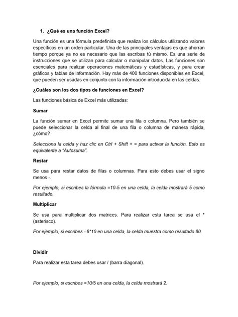 Excel Pdf Microsoft Excel Matriz Matemáticas