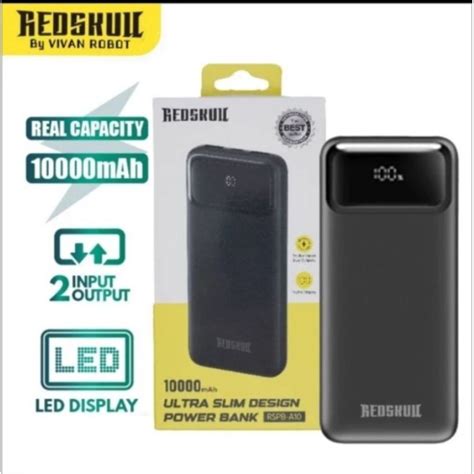 Jual Redskull Rspb B10 10000 Mah Smart Powerbank Ultra Slim Design Digital Shopee Indonesia
