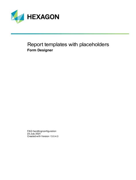 fillable online report templates with placeholders form designer fax email print pdffiller