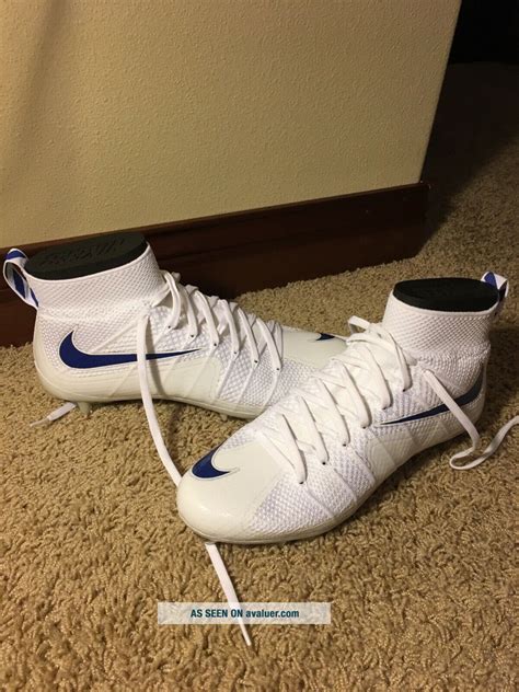 Nike Vapor Untouchable Td Football Cleats Nfl White Royal Blue 10 5