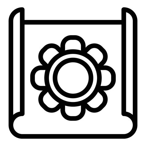 Business Project Icon Outline Vector Online Job 15890882 Vector Art At