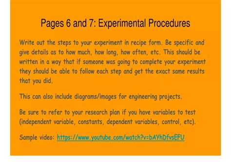 Science Fair Logbook Set Up Instructions PDF