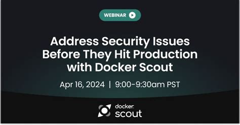 Dockerscout Dockerwebinar Docker Inc