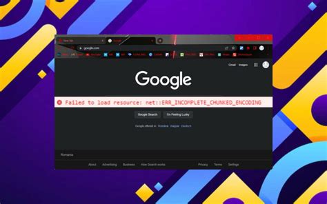 Arreglar Chrome Neterrincompletechunkedencoding Error