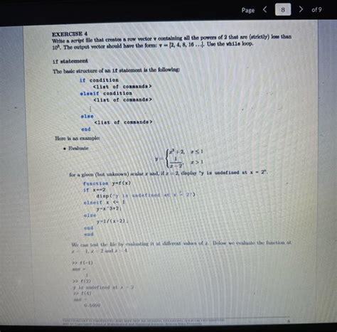 Solved Exercise 1 Enter The Following Matrices And Vectors